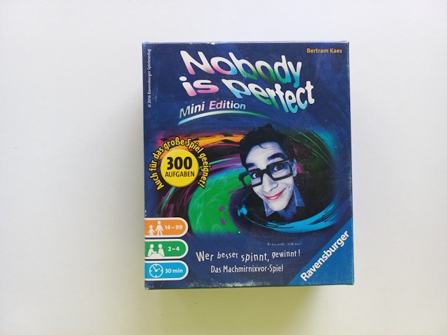 Nobody is Perfect mini edition board game