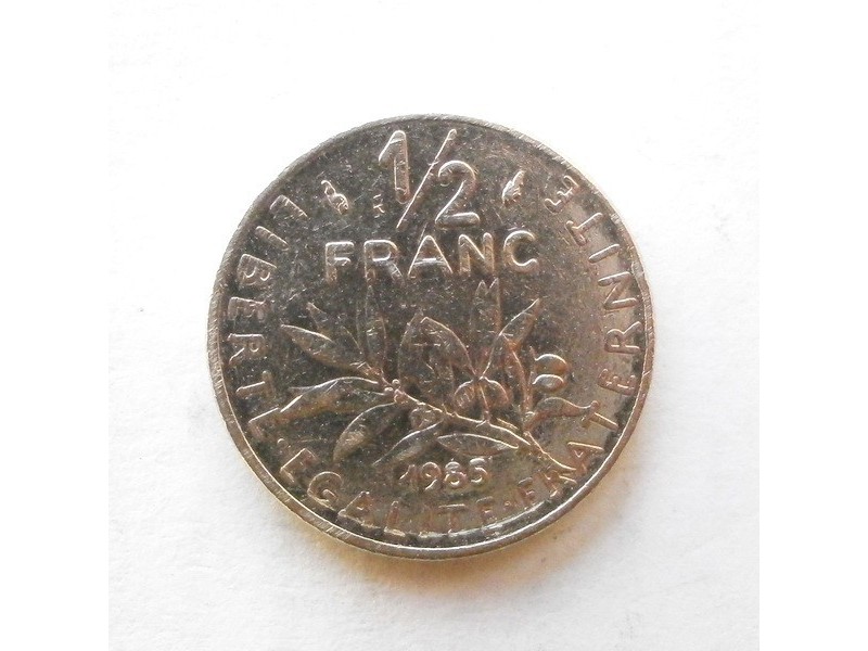 Francuska 1/2 franka 1985
