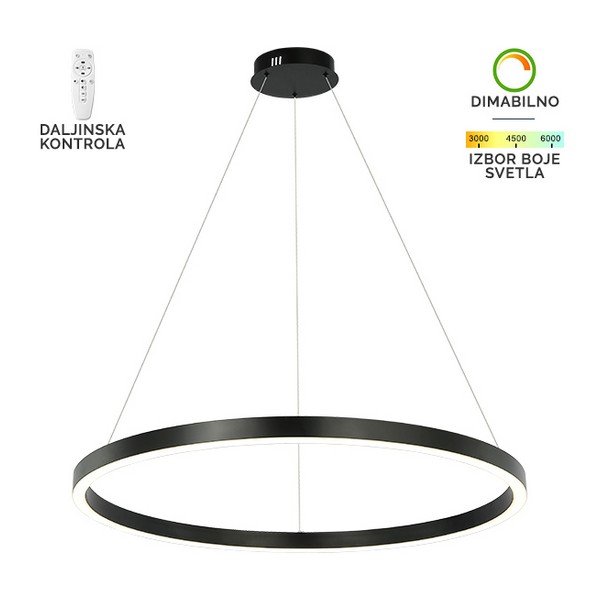 LED visilica F2048-70V BK