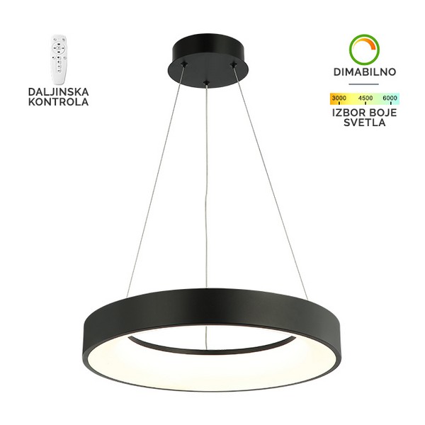 LED visilica F2049-66V BK