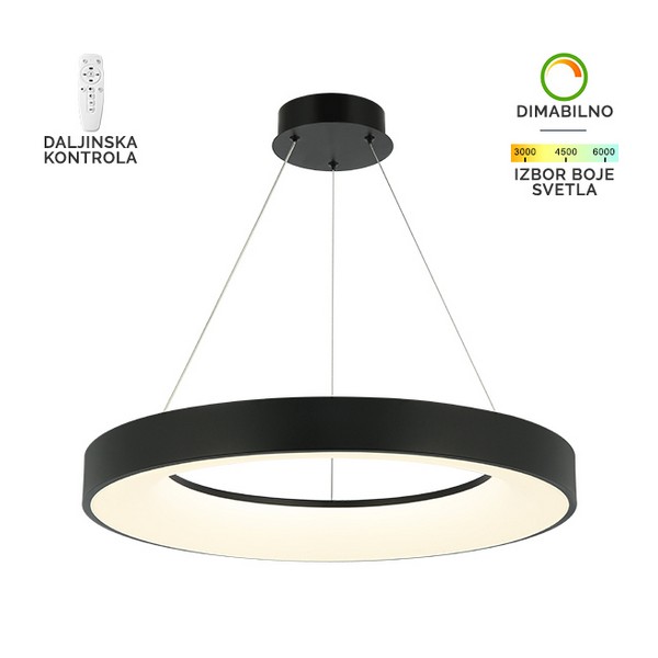 LED visilica F2049-86V BK