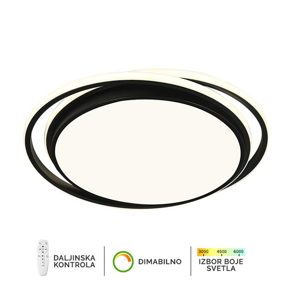 LED plafonska lampa F2821-55C BK