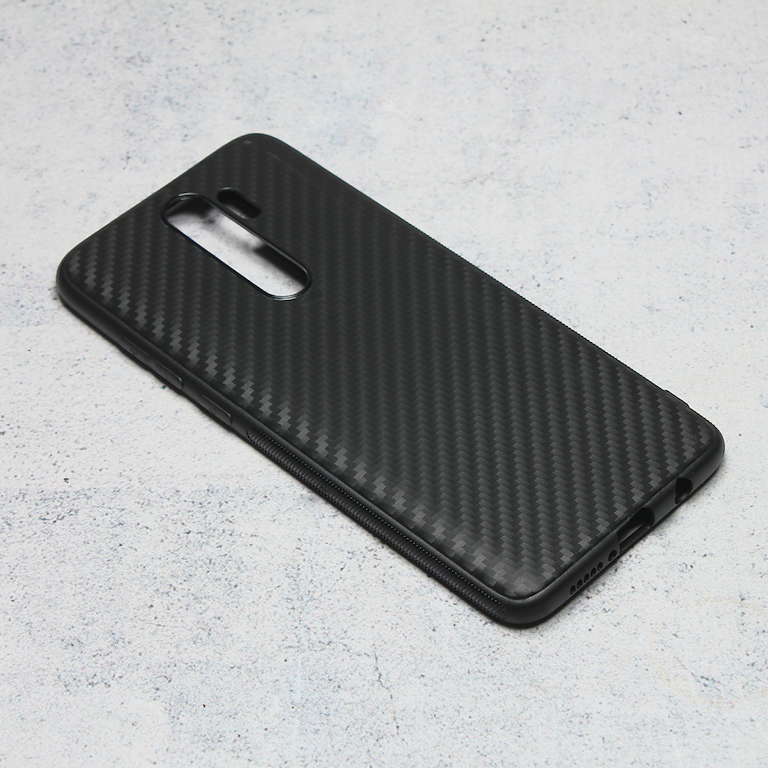 Zastitna maska (futrola) Carbon fiber - Xiaomi Redmi Note 8 Pro crna