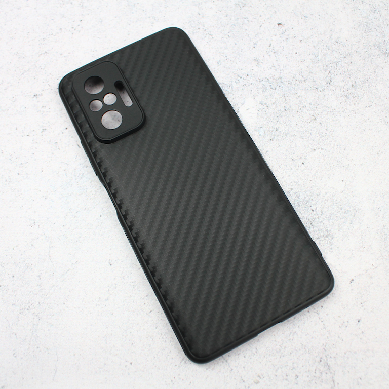 Zastitna maska (futrola) Carbon fiber - Xiaomi Redmi Note 10 Pro/Redmi Note 10 Pro Max crna