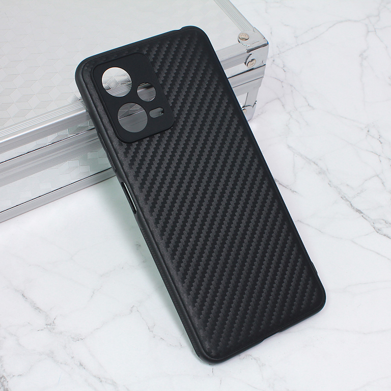Zastitna maska (futrola) Carbon fiber - Xiaomi Redmi Note 12 5G (EU) crna
