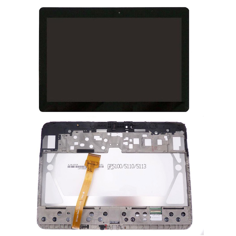 LCD displej (ekran) - Samsung P5100/Galaxy Tab 2 10.1+touch screen crni+frame Service Pack ORG/GH97-13538B