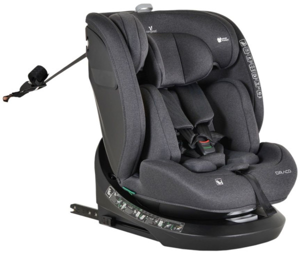 Autosediste DRACO, I Size, Isofix, Cangaroo, Black