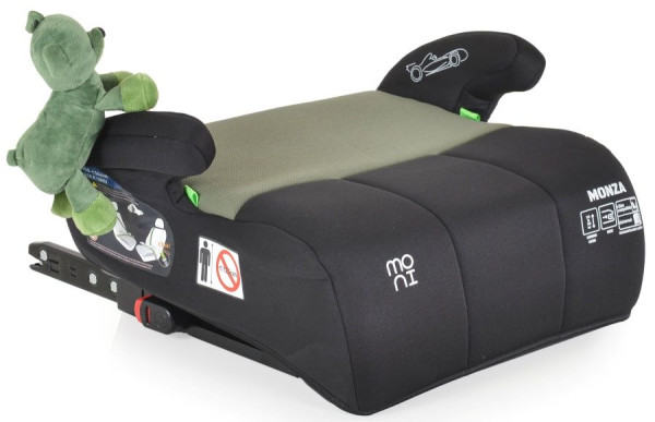 Autosediste Booster, MONZA, Isofix, Cangaroo, Green