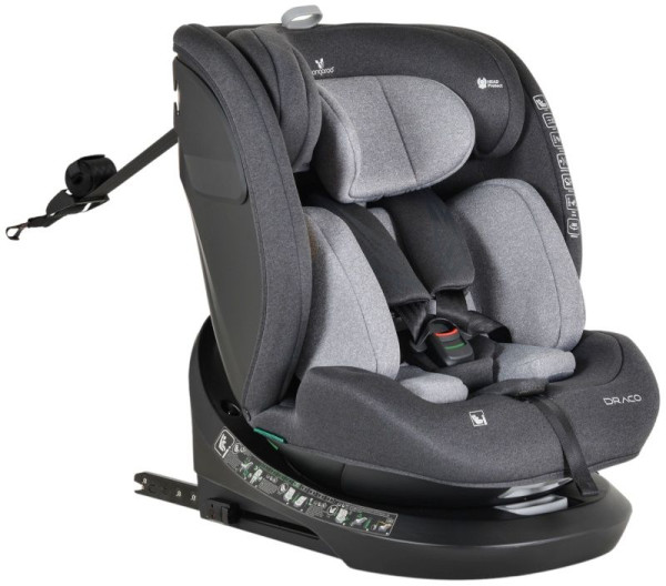 Autosediste DRACO, I Size, Isofix, Cangaroo, Grey