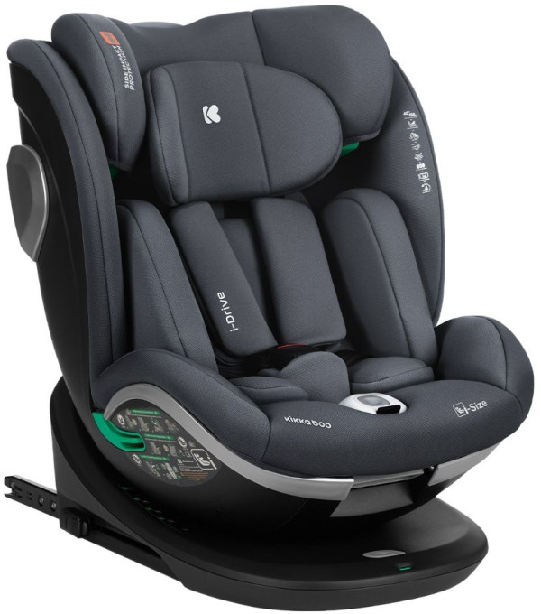 Autosediste I Drive, Isofix, Kikka Boo, Dark Grey