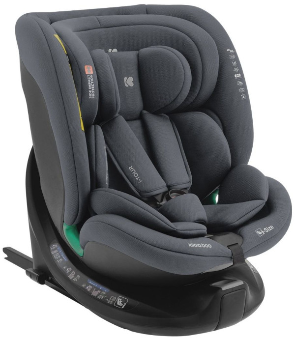 Autosediste I Tour, Isofix, Kikka Boo, Dark Grey