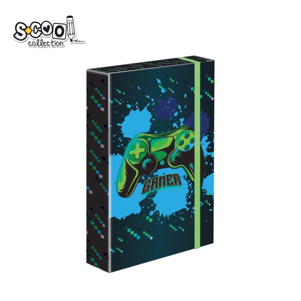 S-COOL Fascikla premium sa gumom Gamer 31x24x4.5cm sc2766