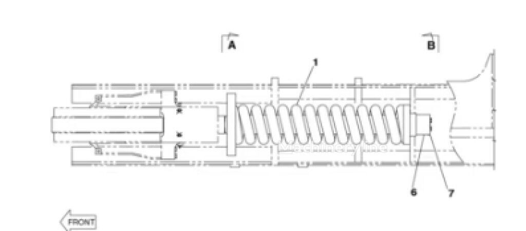 Case KUA0296 spiralna opruga za Case CX800 CX800B bagera