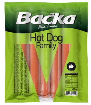 HOT DOG BACKA 510G
HOT DOG BACKA 510G