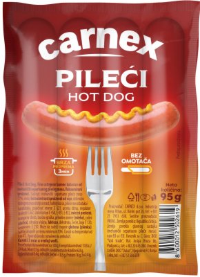 PILECI HOT DOG CARNEX 95G
PILECI HOT DOG CARNEX 95G