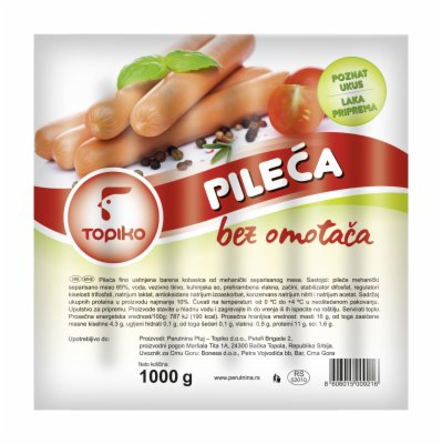 KOBASICA BARENA PILECA TOPIKO 1KG
KOBASICA BARENA PILECA TOPIKO 1KG