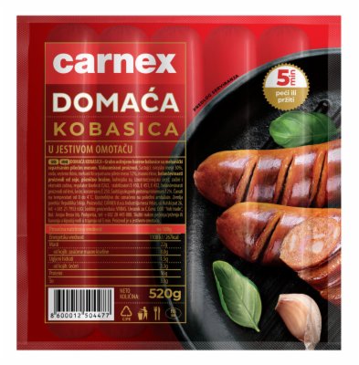 KOBASICA DOMACA CARNEX 520G
KOBASICA DOMACA CARNEX 520G