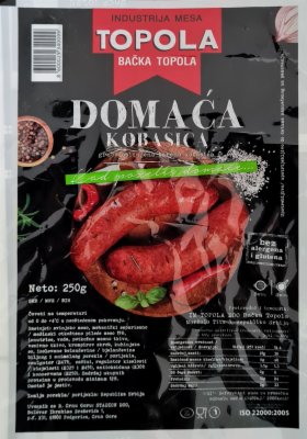 KOBASICA DOMACA TOPOLA 250G
KOBASICA DOMACA TOPOLA 250G