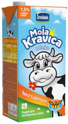 MLEKO TRAJNO MOJA KRAVICA BEZ LAKTOZE 1,5%MM 1L TB
MLEKO TRAJNO MOJA KRAVICA BEZ LAKTOZE 1,5%MM 1L TB