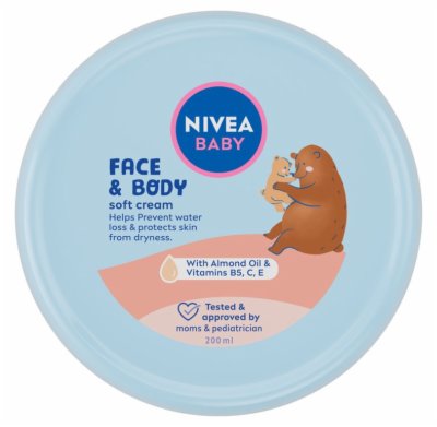 KREMA BABY ZA LICE I TELO SOFT NIVEA 200ML
KREMA BABY ZA LICE I TELO SOFT NIVEA 200ML