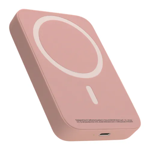 Power Bank prenosiva baterija MagSafe 15W 5000 mAh roze (MS)