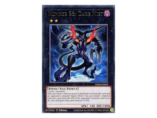 Yu-Gi-Oh! Number 96: Dark Mist - GEIM-EN052