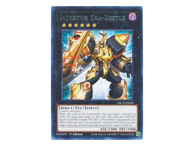 Yu-Gi-Oh! Inzektor Exa-Beetle - GRCR-EN048