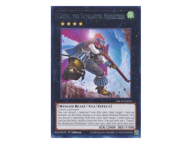 Yu-Gi-Oh! Castel, the Skyblaster Musketeer - GRCR-EN050