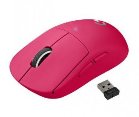 LOGITECH G Pro X Superlight 2 LightSpeed Wireless Gaming Magenta 910-006797