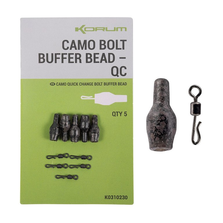 KORUM CAMO BOLT BUFFER BEAD QC