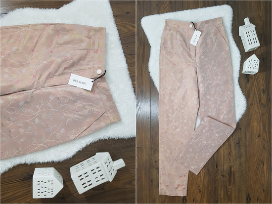 Ines Alaya * 36 * 100% Svila pantalone NOVO