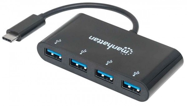 INT MH SuperSpeed USB-C 3.1 Gen 1 C Hub, 4 A Ports 162746