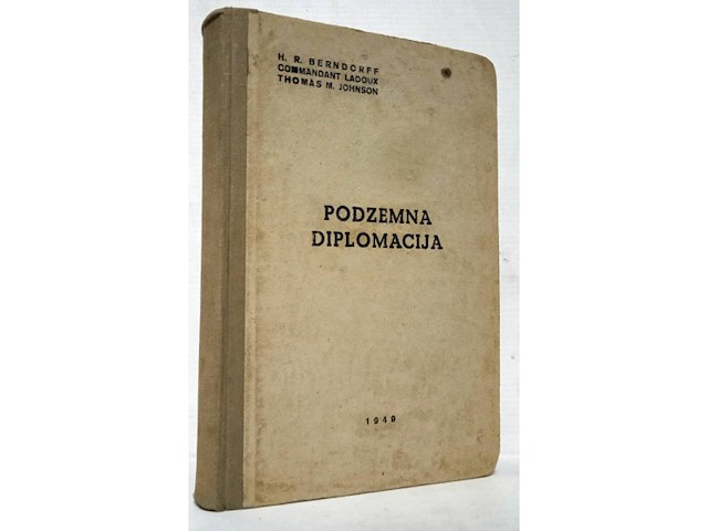 PODZEMNA DIPLOMACIJA