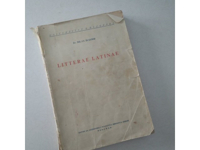 (LAT) Litterae latinae, Dr. Milan Budimir