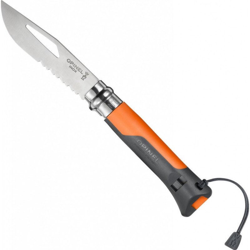 Noz Opinel 001577 Inox 8 Survival Orange