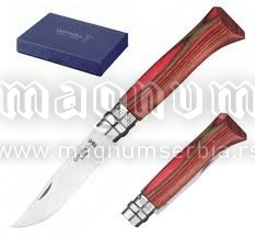 Noz Opinel 002390 Inox 8 Laminiran crven