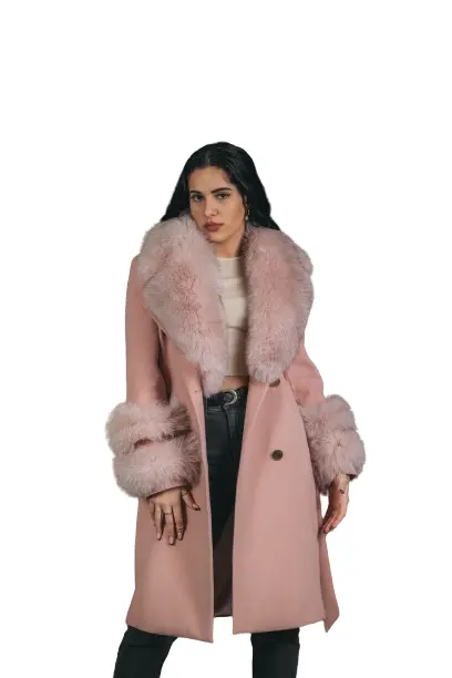 Diva Furs Ženski kaput Julijana, Roze