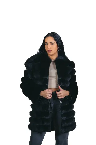 Diva Furs Ženska bunda, 6u1, Crna