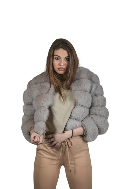 Diva Furs Ženska bunda, 3u1, Siva