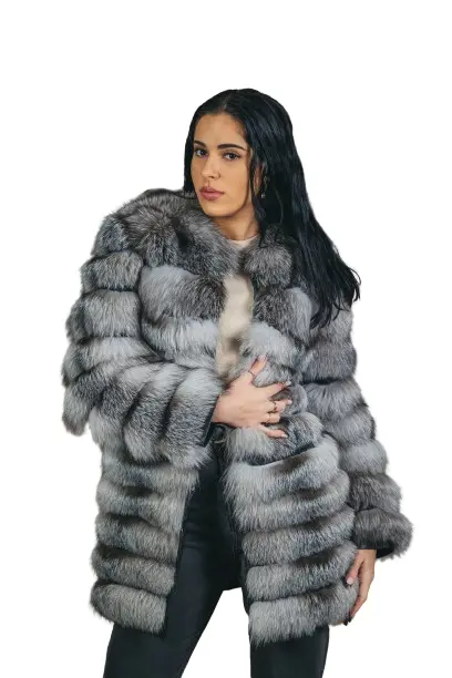 Diva Furs Ženska bunda, 6u1, Siva