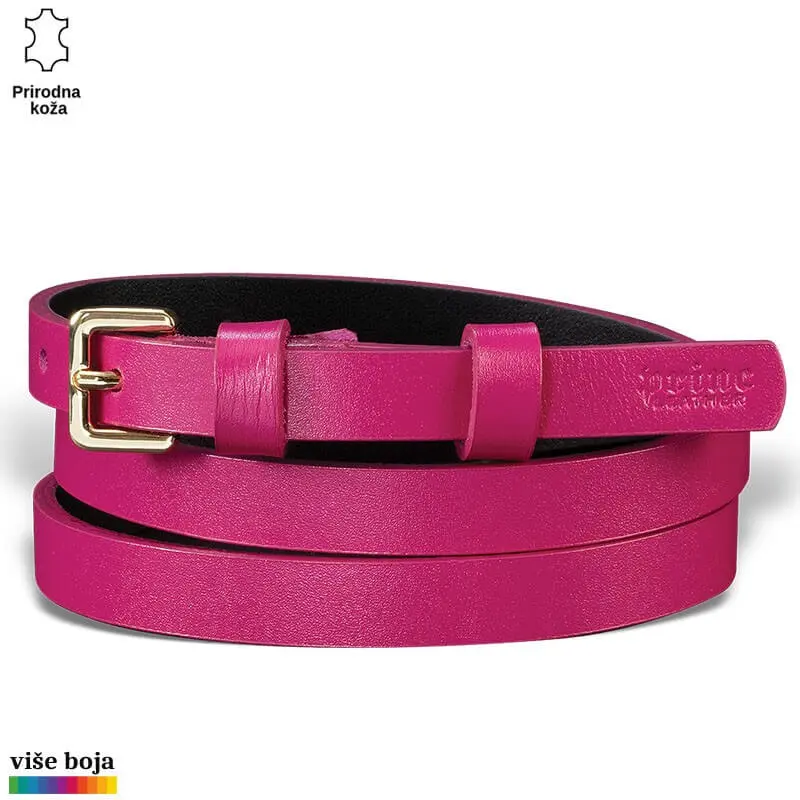 Princ Leather Ženski kaiš, Kožni, Roze