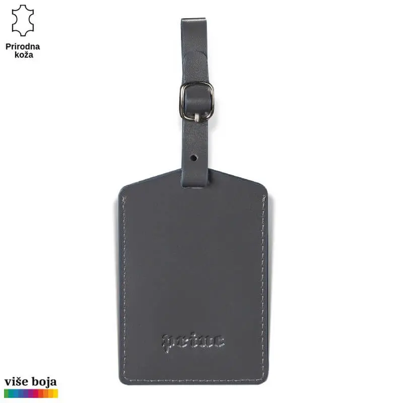 Princ Leather Identifikacije za torbu, Siva