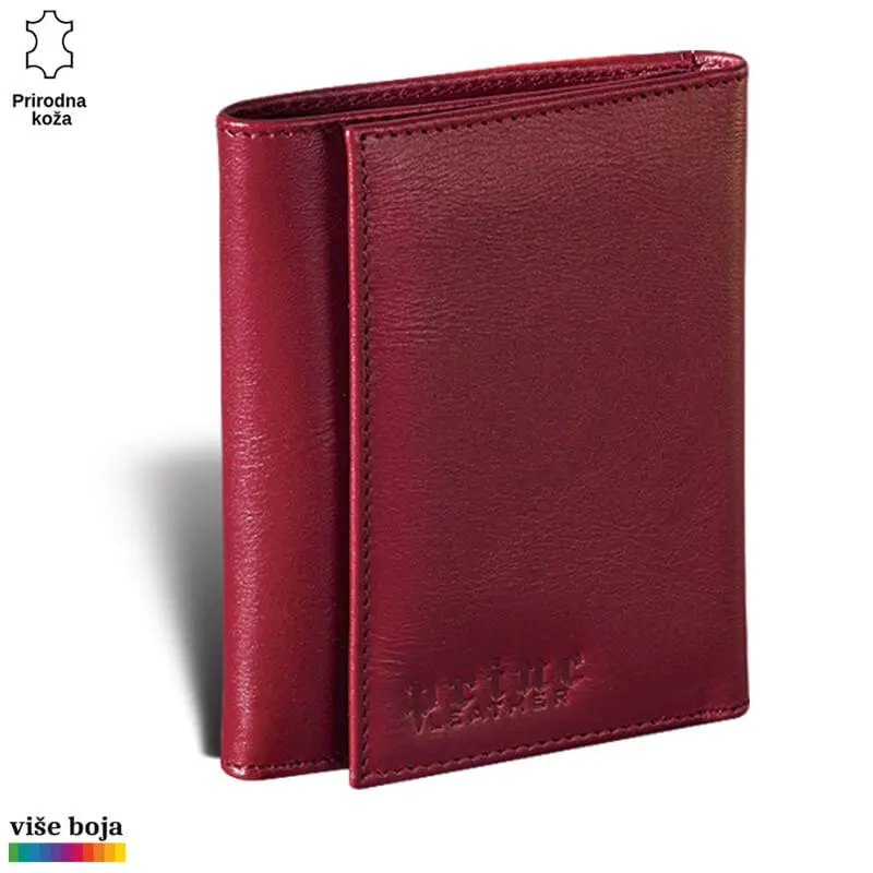 Princ Leather Ženski novčanik Beta, Kožni, Bordo