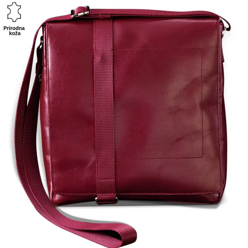 Princ Leather Muška kožna torba Urban, Bordo