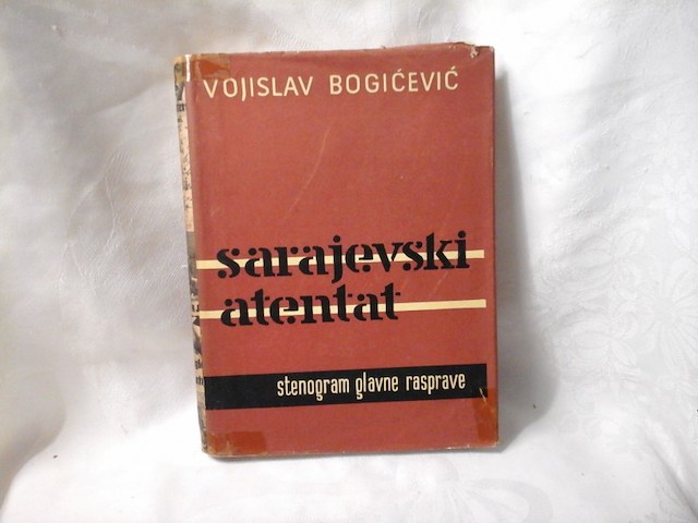 Sarajevski atentat Vojislav Bogićević stenogram glavne