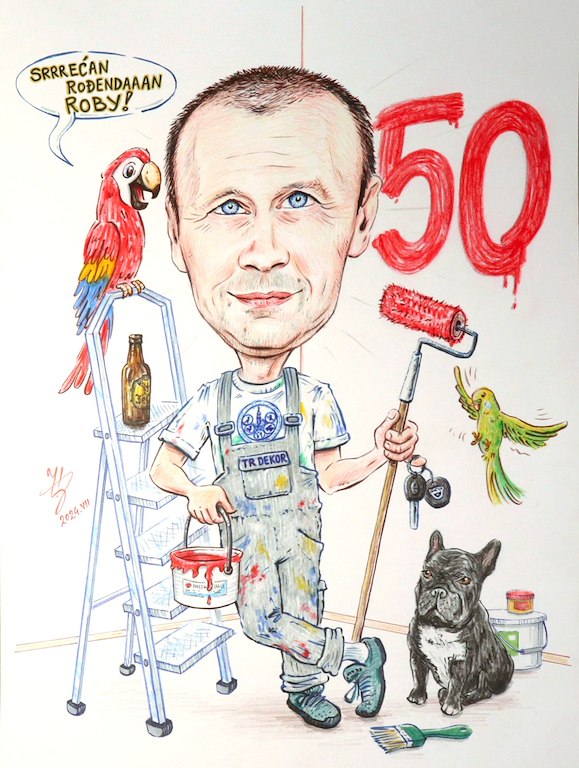 ROBI - PORTRET KARIKATURA