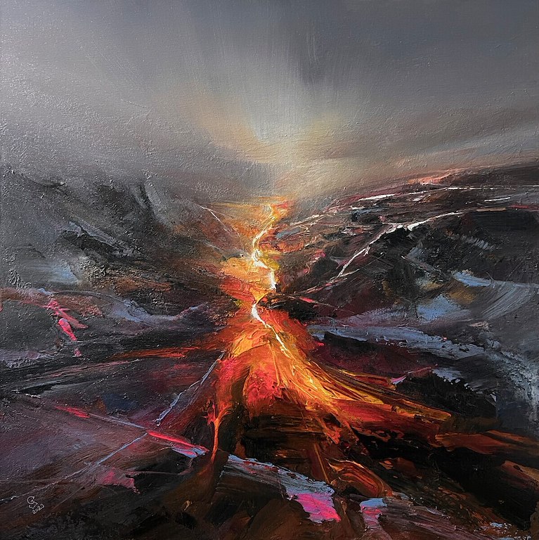 " Agartha - A river of molten rocks "