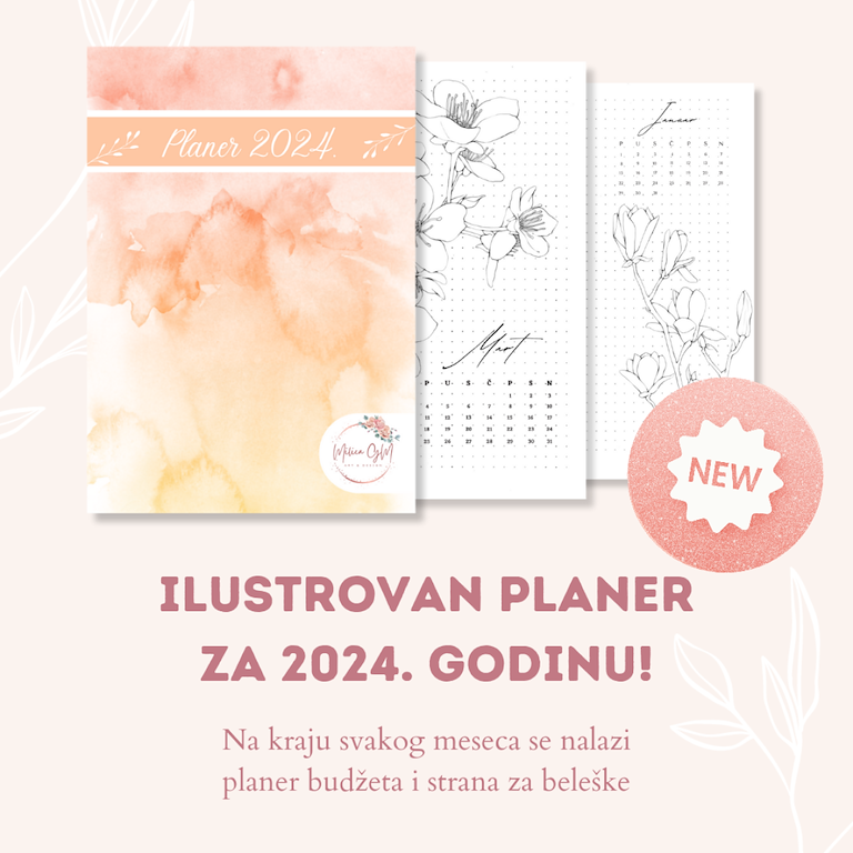 Ilustrovan planer 2024. (crno-beli)