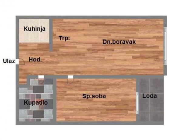 Dvosoban stan na prodaju, 40m2, 103.000€