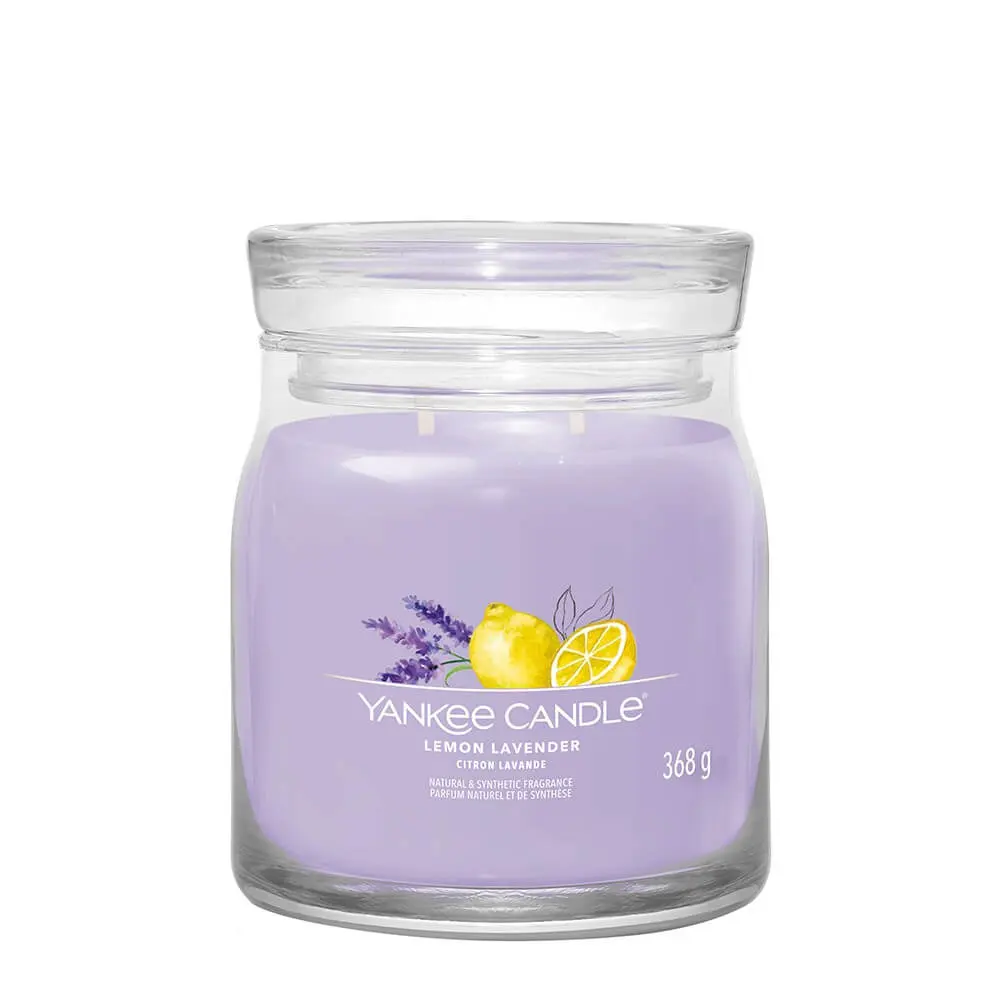 Yankee candle Mirisna sveća Lemon lavender signature, Srednja